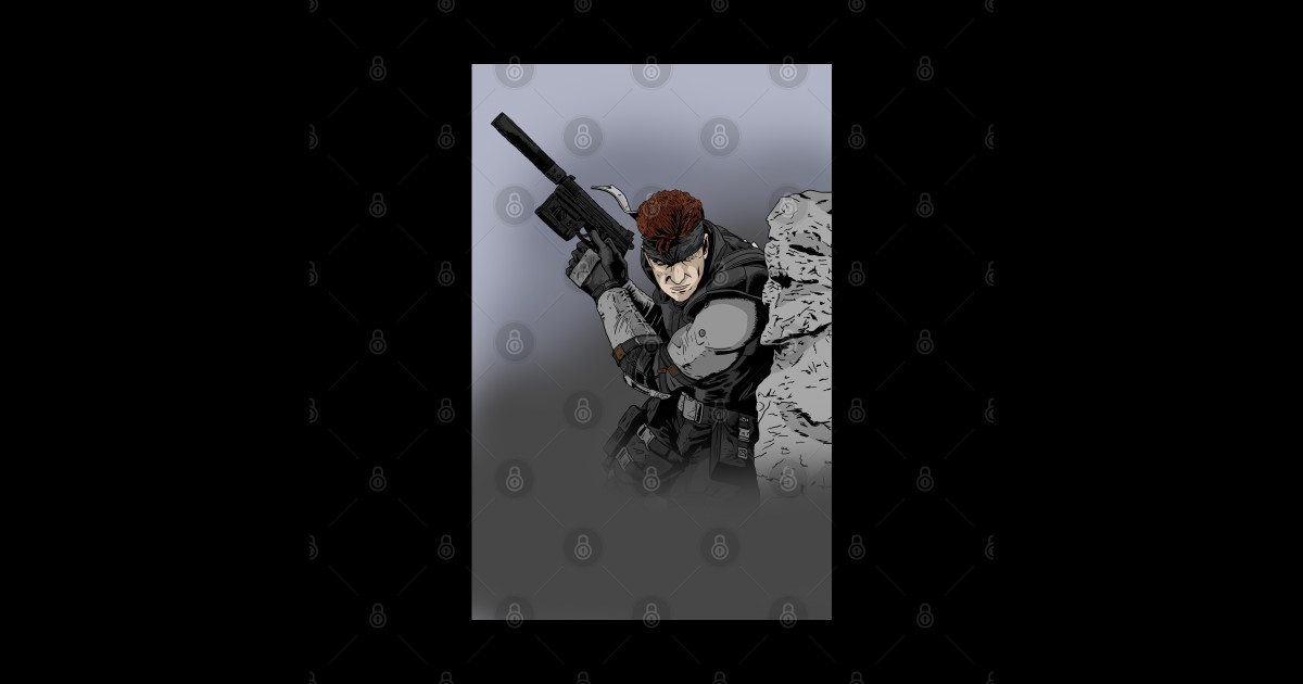 Solid Snake - Solid Snake Metal Gear Solid - Sticker | TeePublic