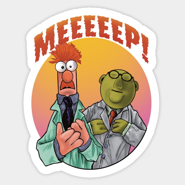 beaker n bunsen honeydew - Bunsen Honeydew - Sticker | TeePublic