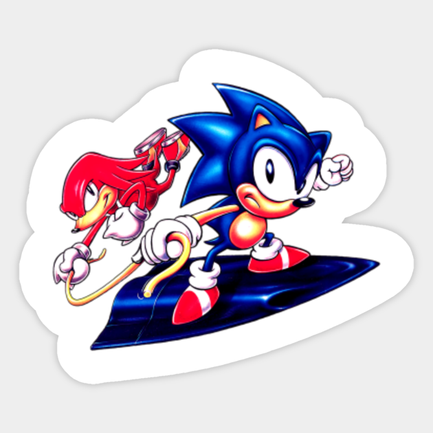 Knuckles - Sonic - Sticker | TeePublic