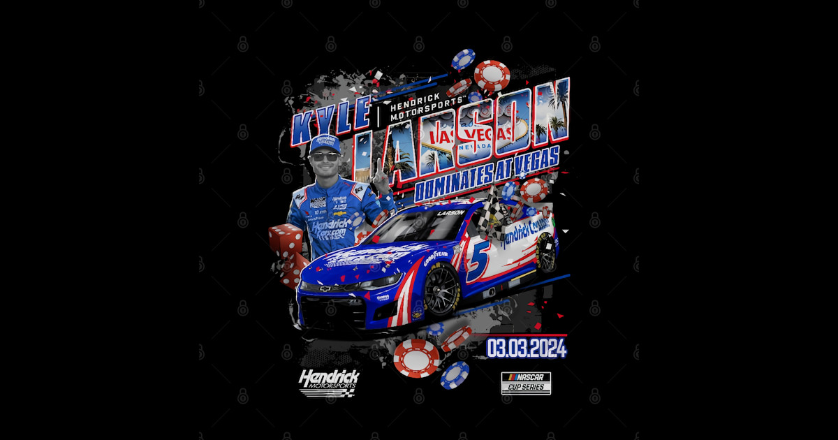 Kyle Larson Pennzoil 400 Race Win - Kyle Larson - Sticker | TeePublic