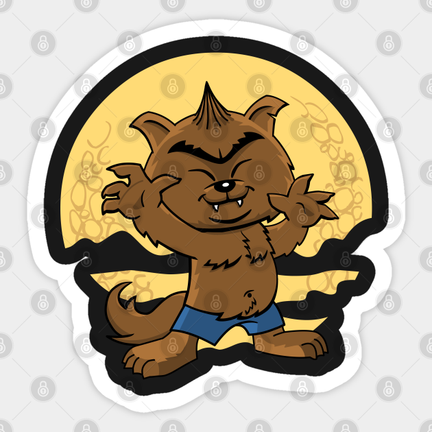 Cute Kid Werewolf - Werewolf - Sticker | TeePublic