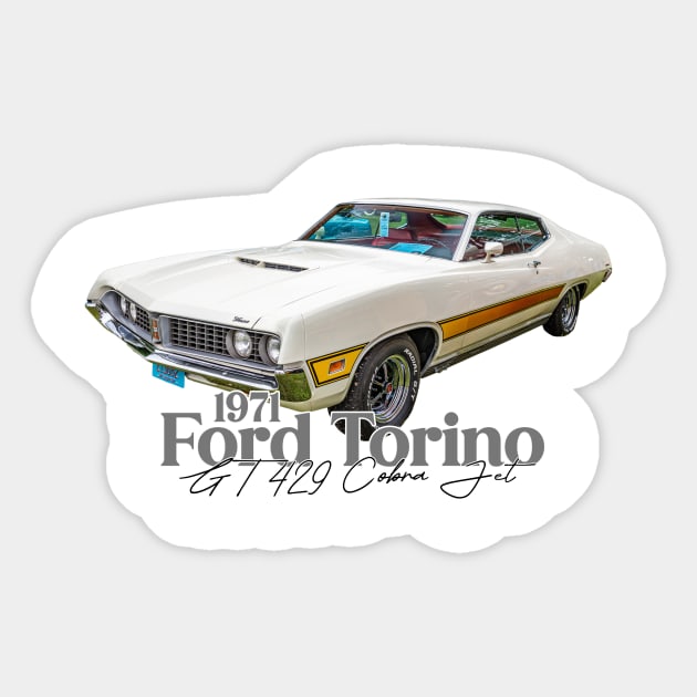 1971 Ford Torino GT 429 Cobra Jet - 1971 Ford Torino Gt - Sticker ...