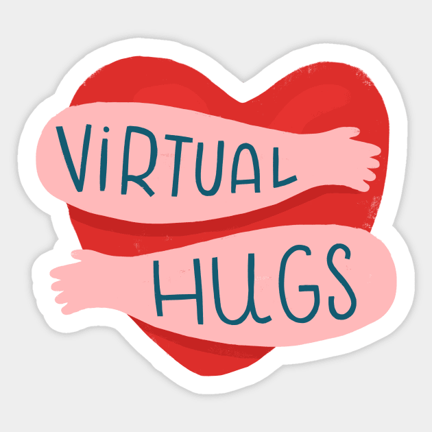 Virtual Hugs - Dark tattoos - Virtual Hugs - Sticker | TeePublic