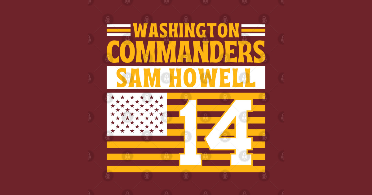 Washington Commanders Howell 14 American Flag Football - Washington ...