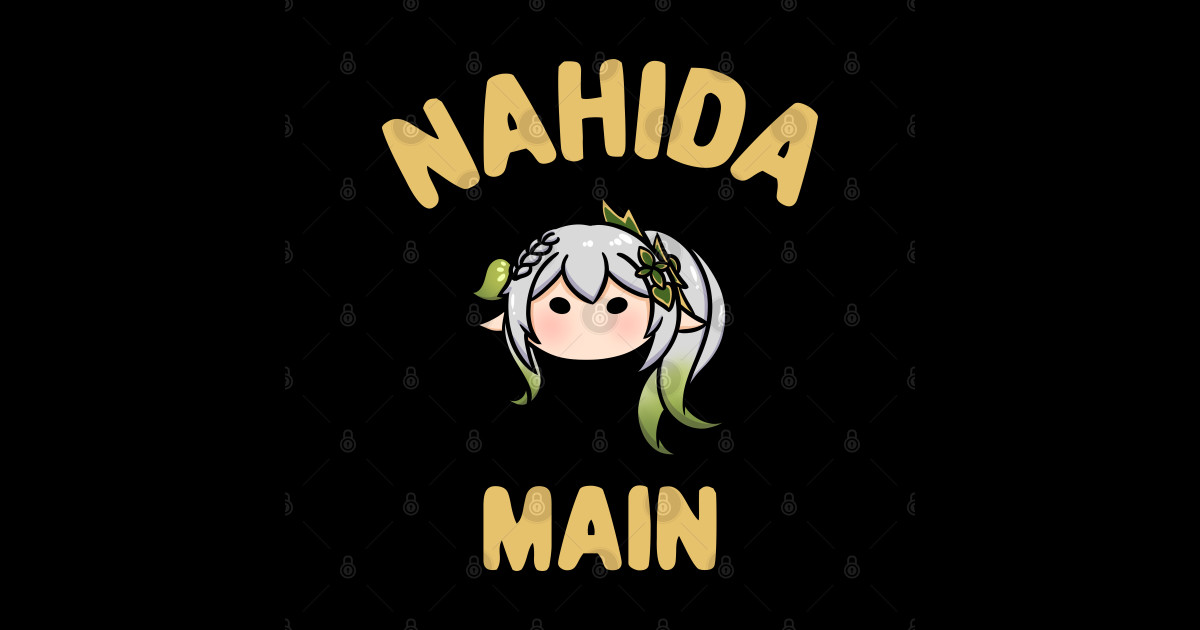 Genshin Impact Nahida main chibi head | Morcaworks - Nahida - Sticker ...