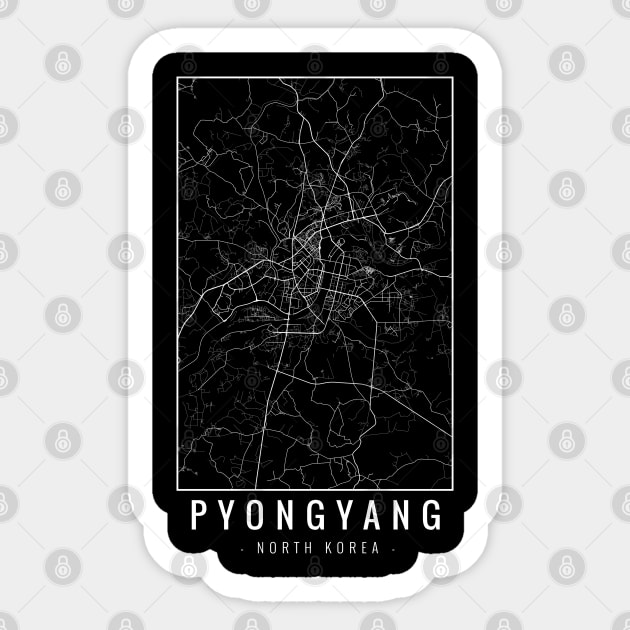 Pyongyang North Korea Minimalist Map - Pyongyang Minimalist Map ...