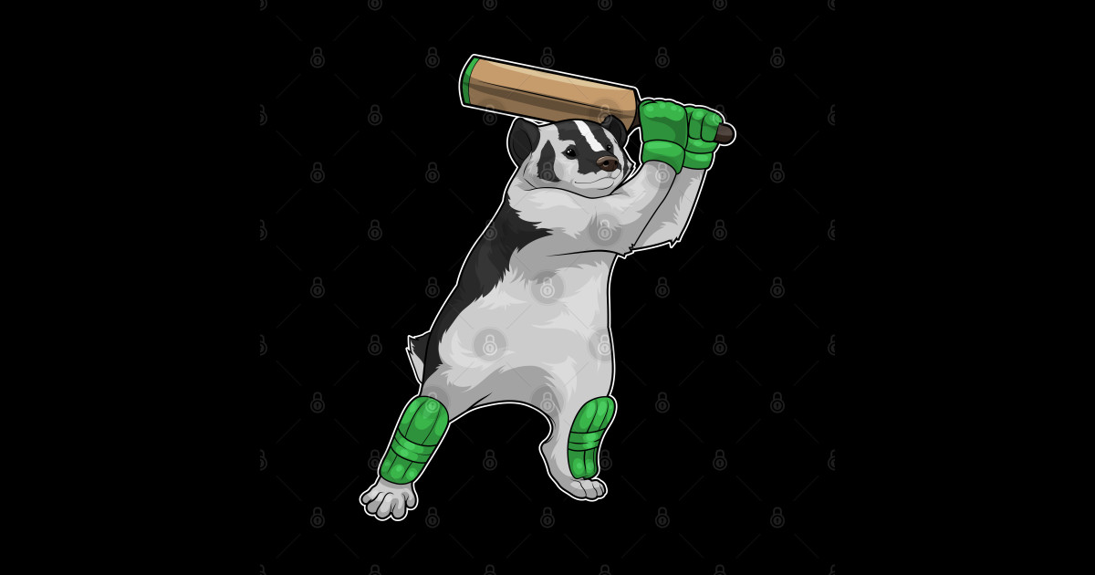 Badger Cricket Cricket bat - Cricket Bat - Magnet | TeePublic