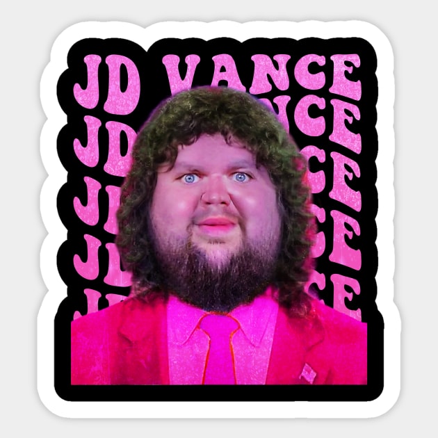 JD Vance Meme - Jd Vance Face Meme - Sticker | TeePublic