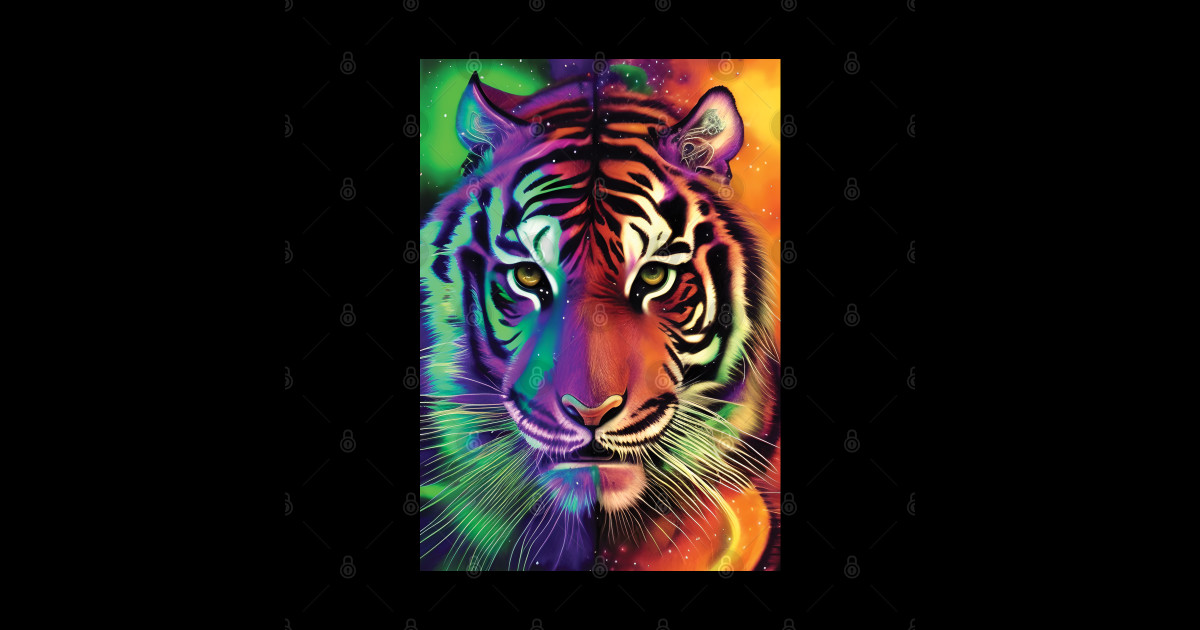 Psychedelic Tiger | Colorful Tiger Art | Astral Tiger Painting ...