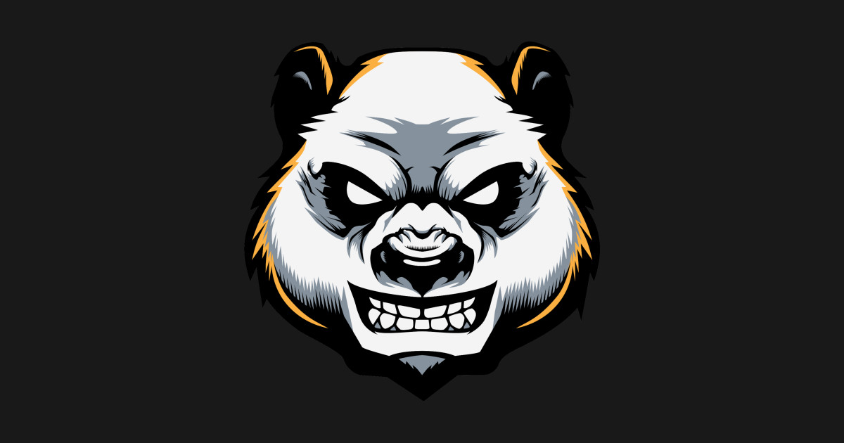 Angry Panda - Panda - Sticker | TeePublic
