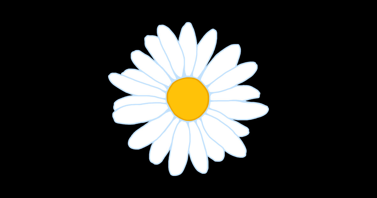 Simply Daisy Flower - Daisy Flower - Sticker | TeePublic