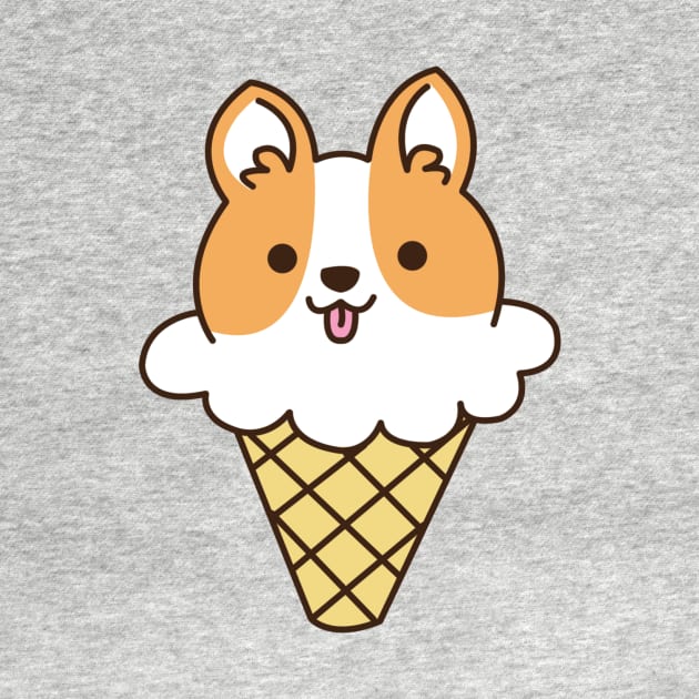 Ice Cream Corgi - Ice Cream - T-Shirt | TeePublic