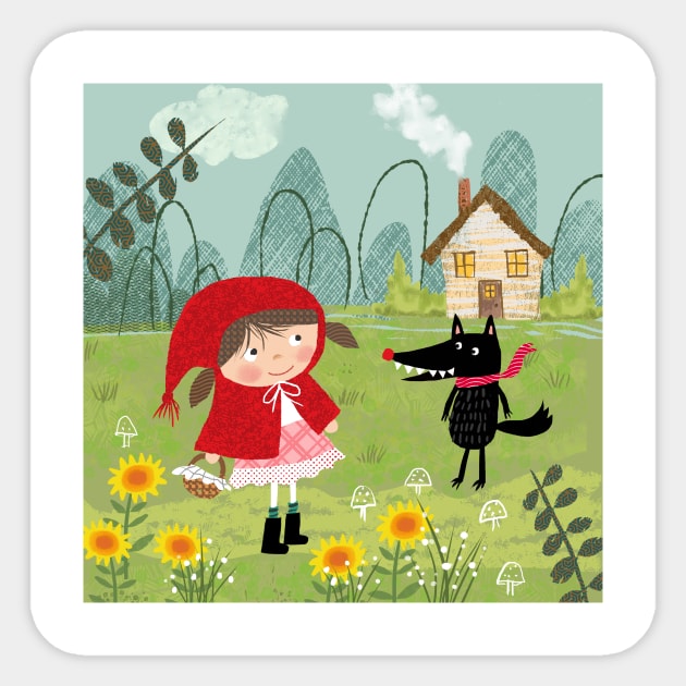 Little Red Riding Hood - Red Riding Hood - Sticker | TeePublic