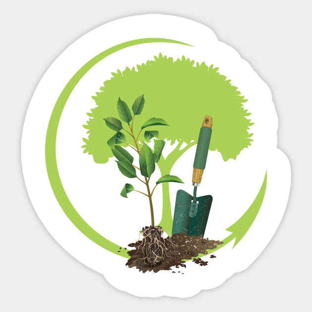 Plant a Tree - Tree - Sticker | TeePublic