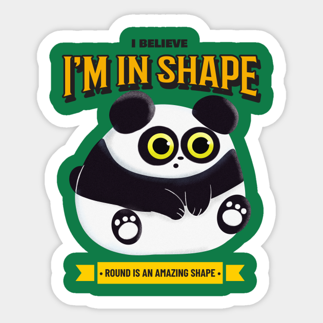 CHUBBY PANDA - Chubby Panda Food Lover - Sticker | TeePublic