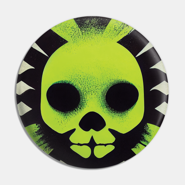 Acid Death, Neon color spooky skull design - Skull Art Design - Pin ...