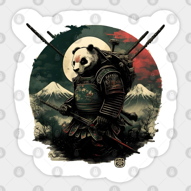 Japanese Panda Samurai - Japanese Panda Samurai Lover - Sticker | TeePublic