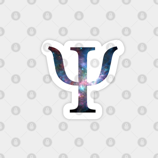 Psi Greek Letter - Galaxy - Sticker | TeePublic