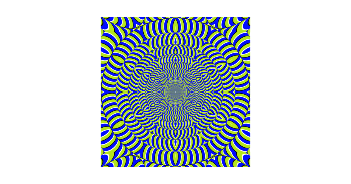 Moving Pattern Illusion - Moving Pattern Illusion - T-Shirt | TeePublic