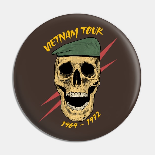 VIETNAM TOUR Special Forces MACV SOG (gold) - Military - Pin | TeePublic