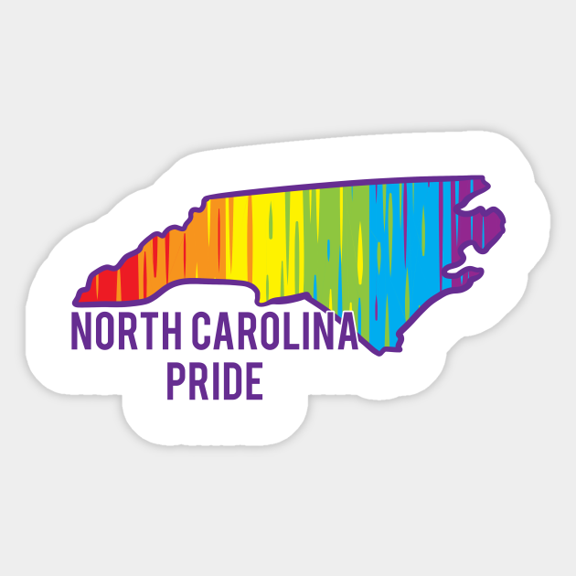 North Carolina Pride - North Carolina - Sticker | TeePublic