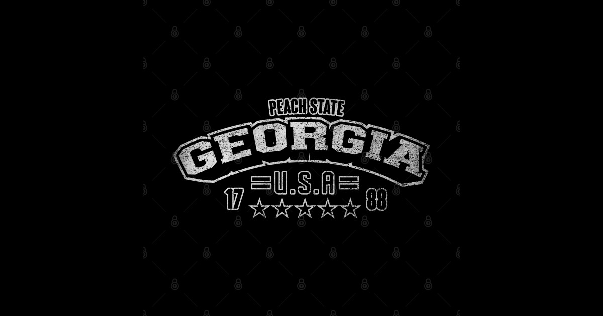 Georgia, Peach State - Georgia - Sticker | TeePublic