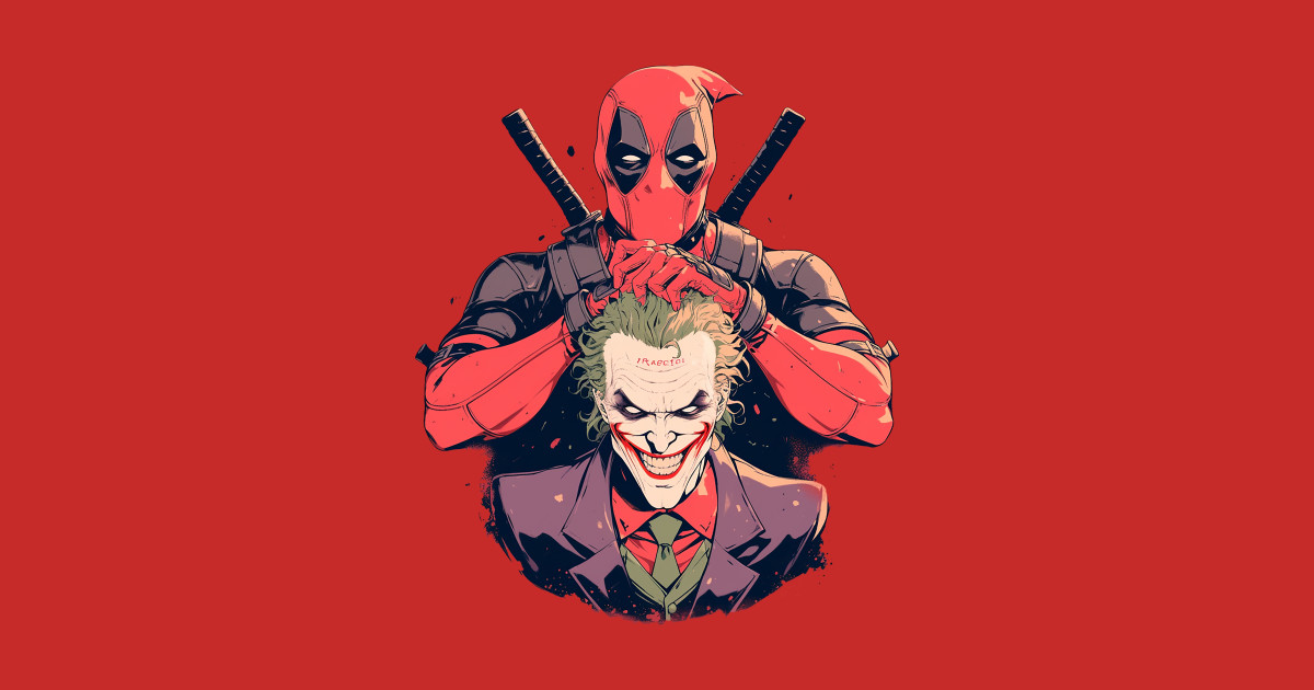 joker and deadpool - Joker - T-Shirt | TeePublic