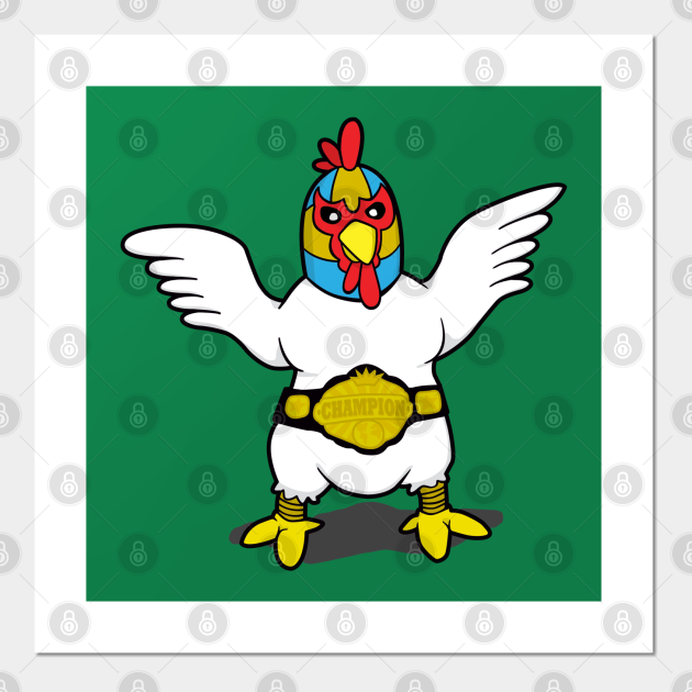 Fighting Chicken - Wrestling - Posters and Art Prints | TeePublic