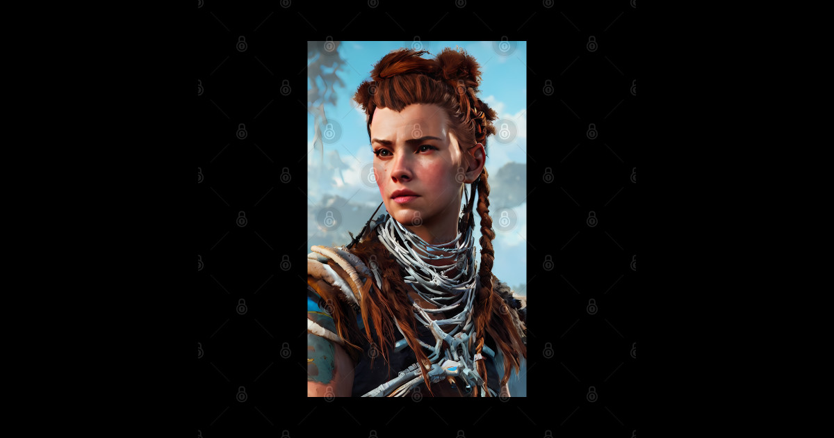 Horizon Zero Dawn - Aloy Portrait - Horizon Zero Dawn - Sticker | TeePublic Horizon Zero Dawn - Aloy Portrait - Horizon Zero Dawn - Sticker | TeePublic