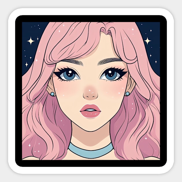 Drag queen | Anime style - Drag Queen - Sticker | TeePublic