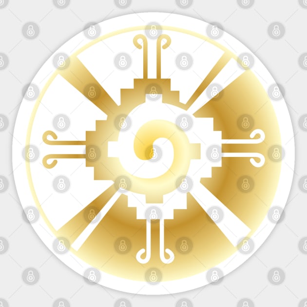 Galactic Butterfly Hunab Ku - aztec symbol - Hieroglyphics - Sticker ...