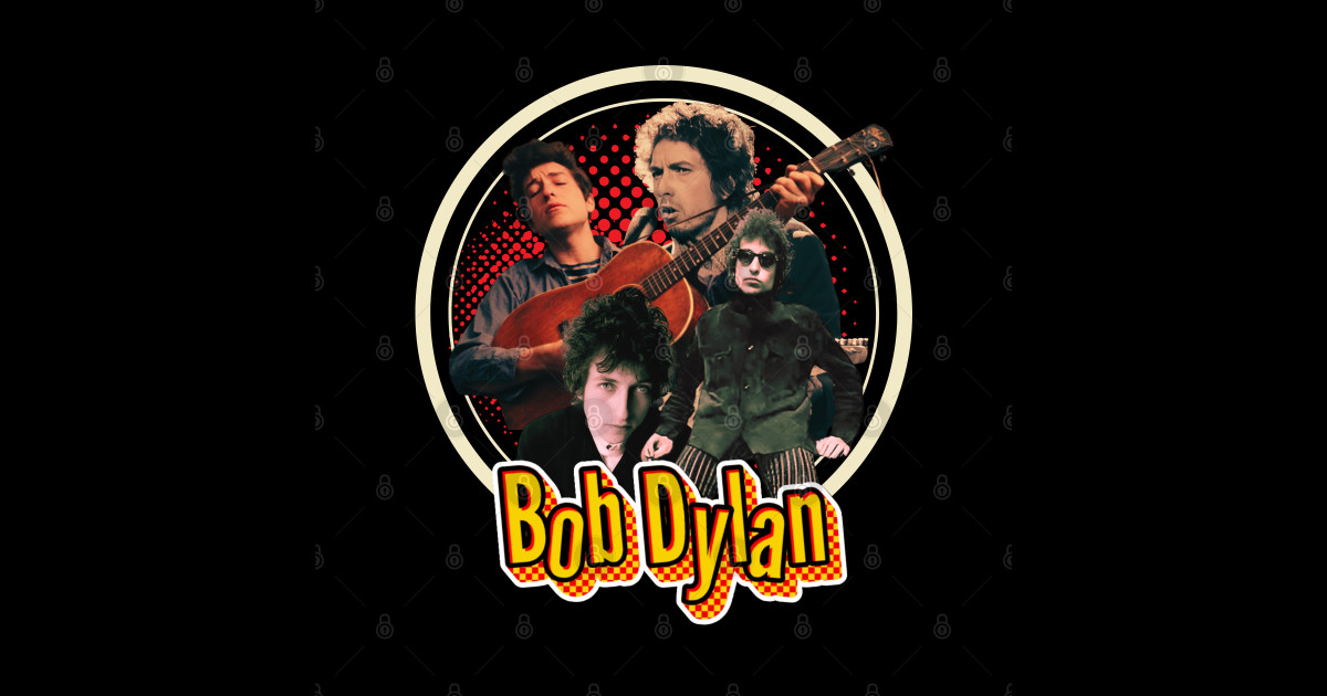 Bob Dylan Comic Styles Art - Bob Dylan - Sticker | TeePublic