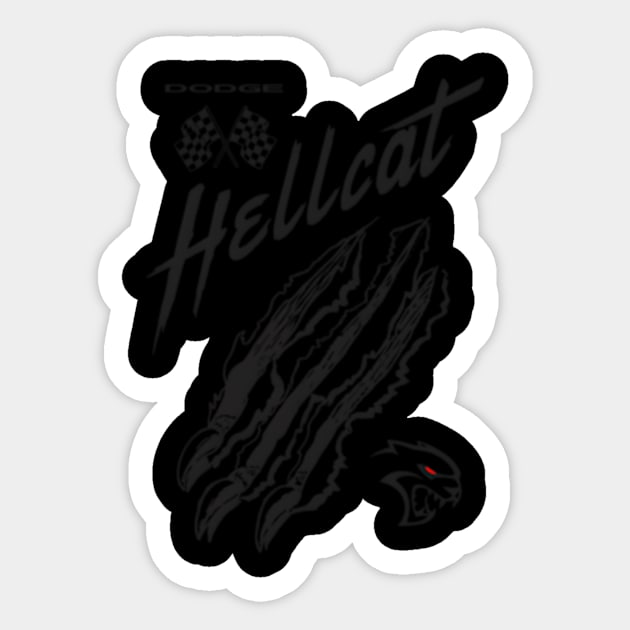 Dodge Racing Hellcat - Dodge Racing Hellcat - Sticker | TeePublic