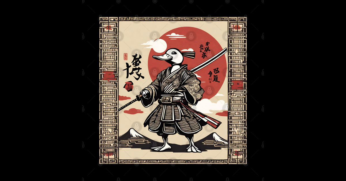 Samurai duck - Samurai - Posters and Art Prints | TeePublic