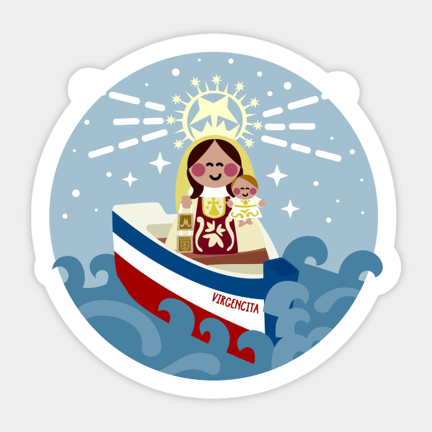 Virgen Del Carmen - Virgen - Sticker | TeePublic