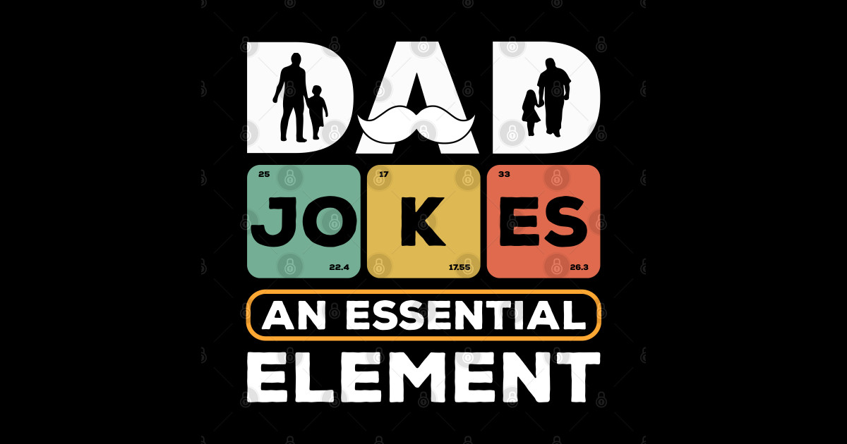Dad Jokes Funny Father's Day Humor Dad - Fathers Day - Sticker | TeePublic