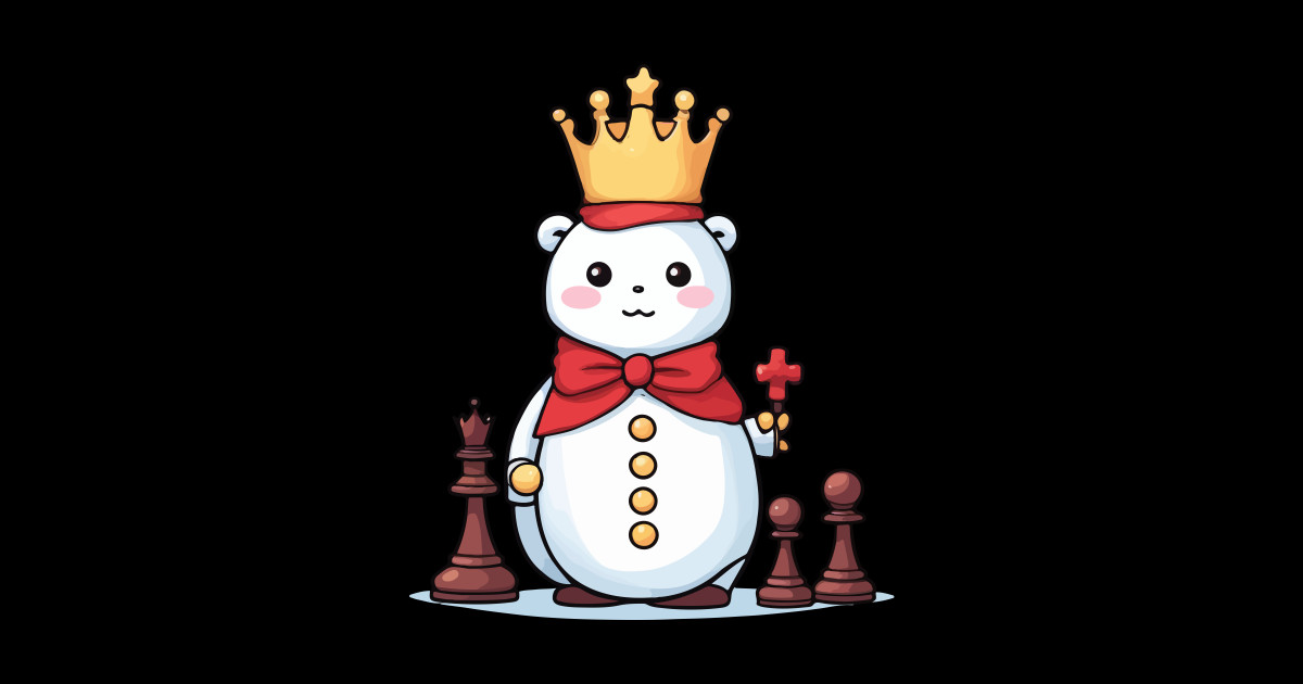 Christmas Chess Snowman - Chrismas Chess - Sticker | TeePublic