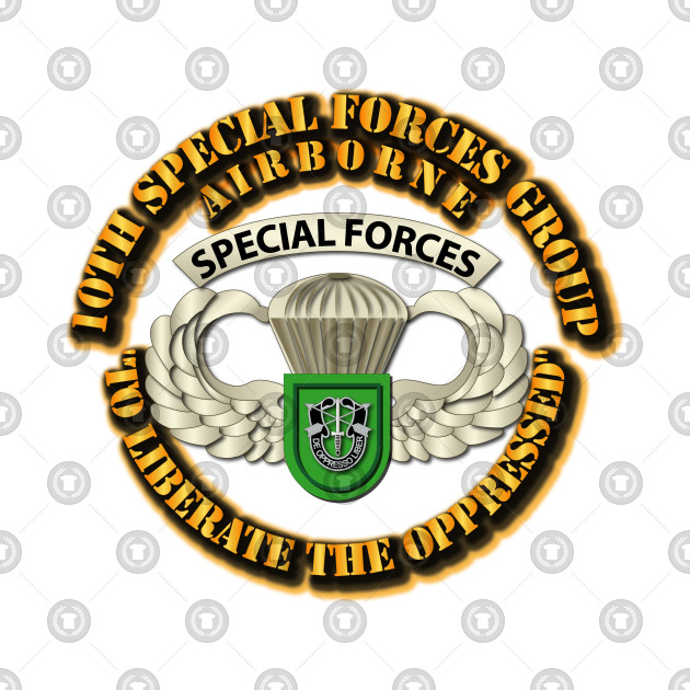 SOF - 10th SFG - Airborne Badge - 10th Special Forces Group United ...
