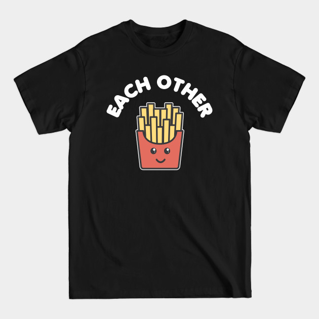 Matching Couple Fries Burger Made For Each Other - Couples - T-Shirt ...