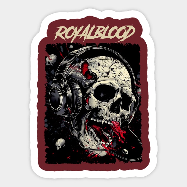 ROYAL BLOOD BAND FAN ART - Royal Blood Band Fan Art - Sticker | TeePublic