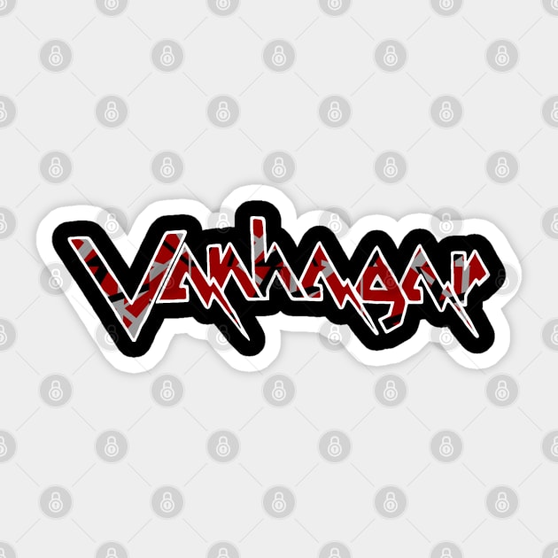 Van Hagar - Original First Album VH logo FrankenStrat Style - Van Halen ...