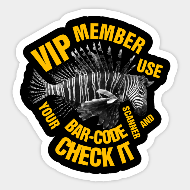 Zebrafish funny quote - Zebrafish - Sticker | TeePublic