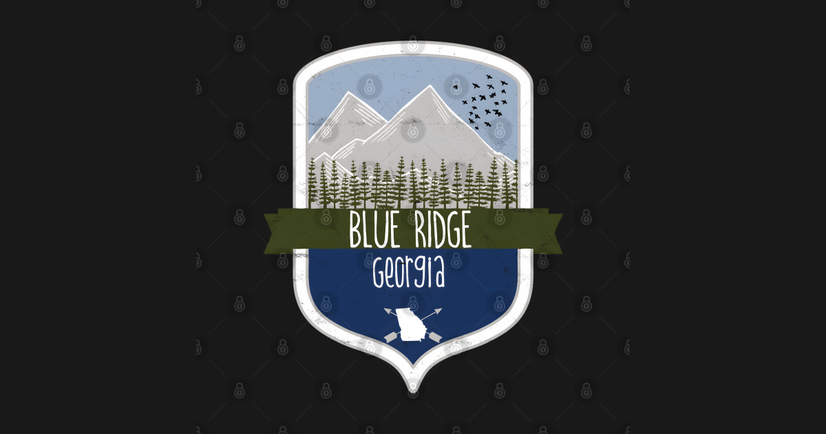Blue Ridge Georgia GA - Spirit of the Mountains - Blue Ridge - T-Shirt ...