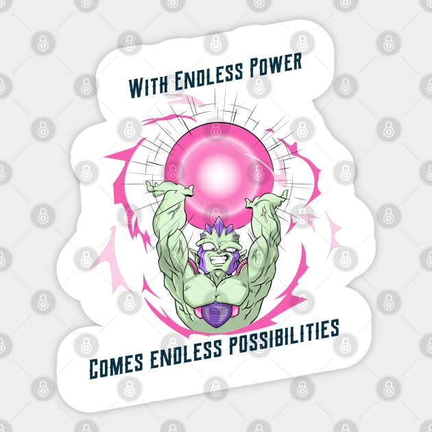 Anime Endless Power - Power - Sticker | TeePublic