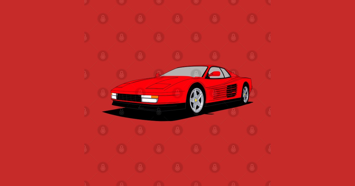 Testarossa - Car - T-Shirt | TeePublic