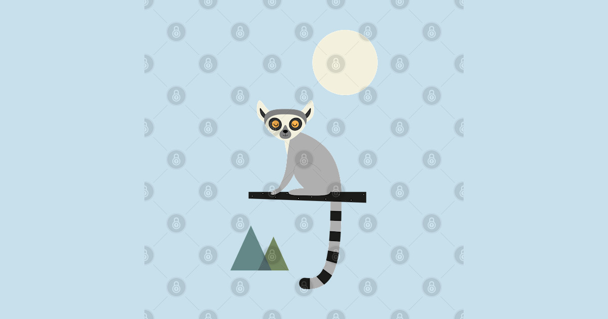 Moment Of Calm - Lemur - T-Shirt | TeePublic