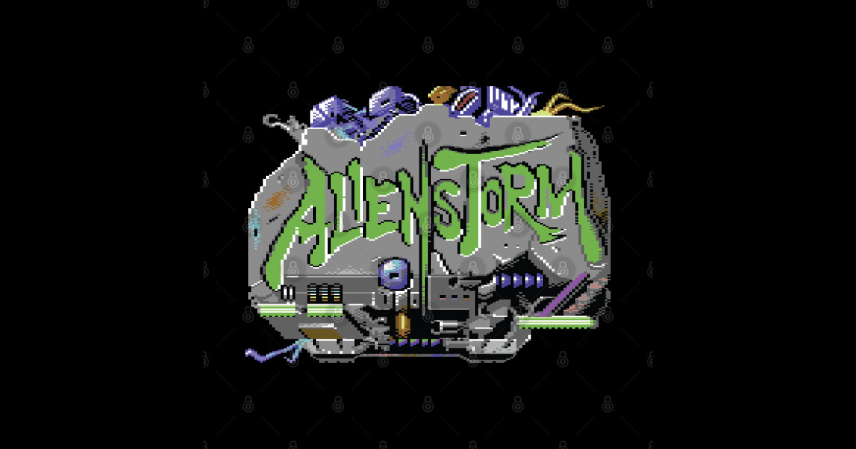 Alienstorm - C64 - Sticker | TeePublic