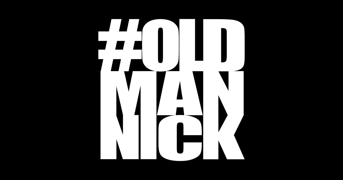 #OLDMANNICK (INVERTED) - Old Man Nick - Sticker | TeePublic