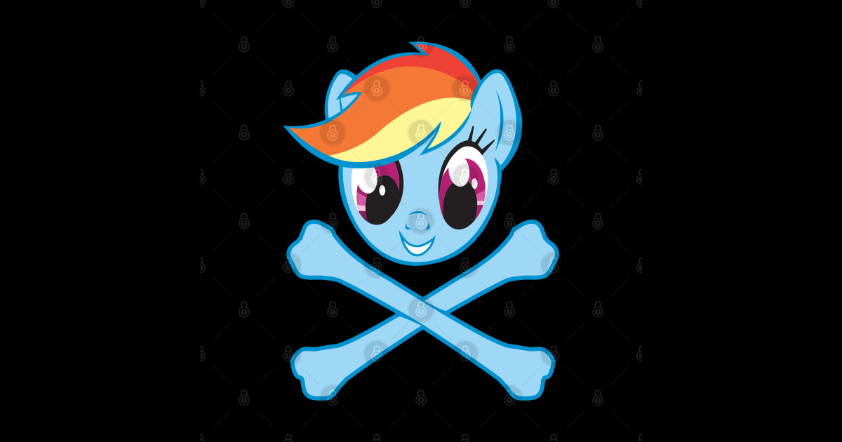 MY LITTLE PONY/BRONY - Jolly Roger - Brony Pony Cartoon Skull And ...
