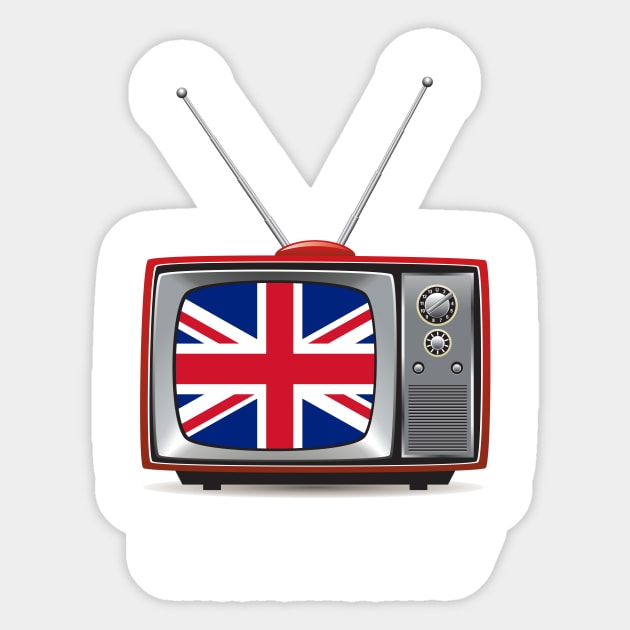 I Heart British TV - British Television - Sticker | TeePublic